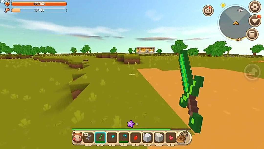 迷你世界:发现一件MC里面的远程武器,威力竟然和石矛差不多一样