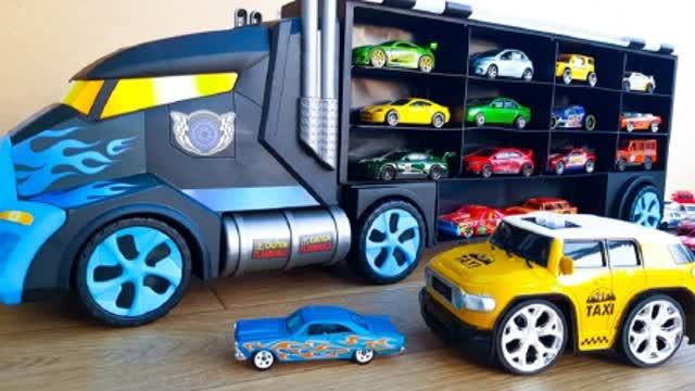 玩具卡车运输迷你汽车模型