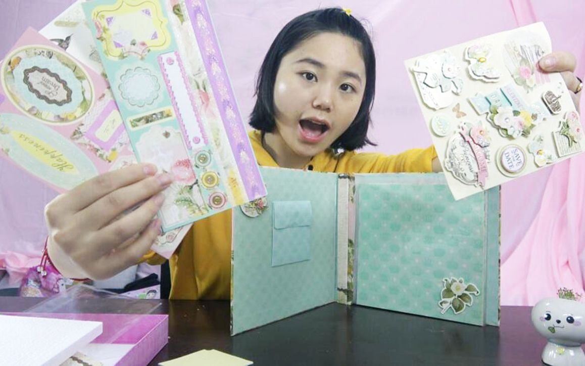 试玩“DIY相册”,妹子DIY手账立体相册,看着太高端了!