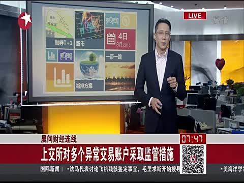 上交所对多个异常交易账户采取监管措施[高清]