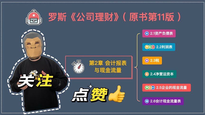 【431金融专硕】罗斯《公司理财》第二章会计报表与现金流量