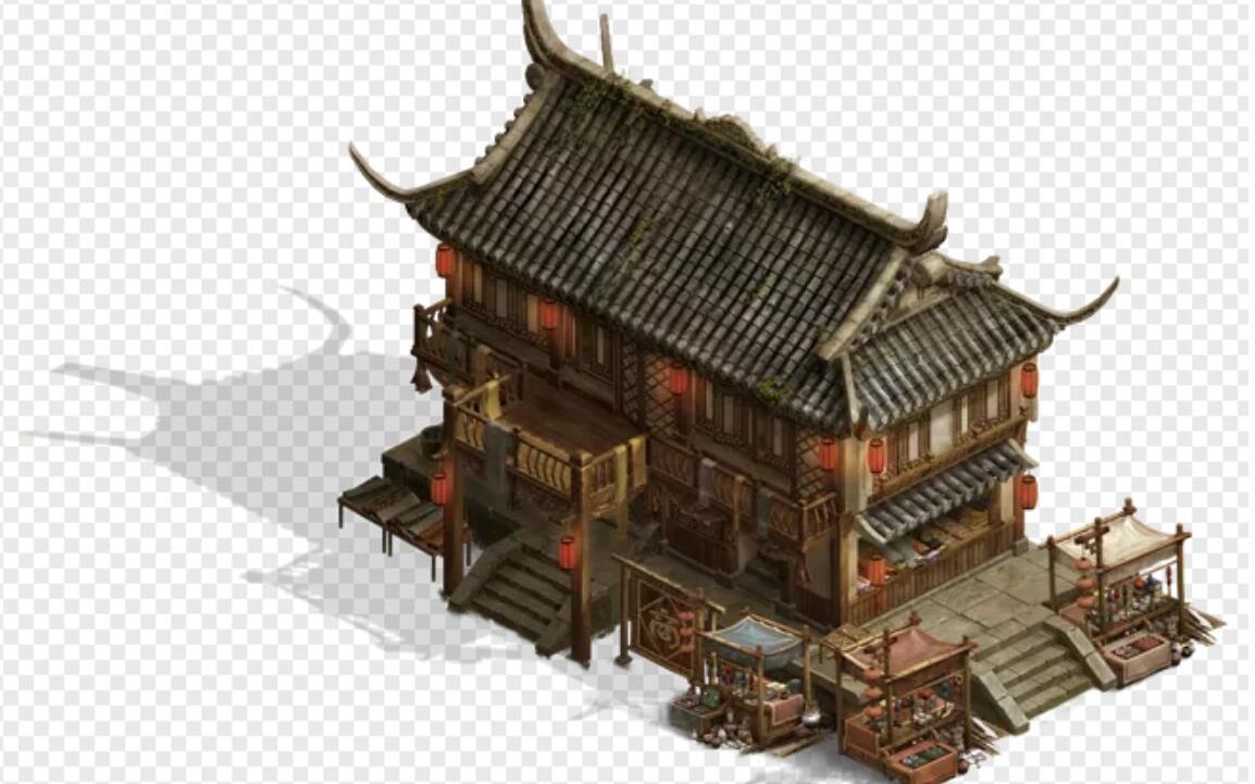 【3Dmax场景建模】游戏建模场景古风建筑模型制作