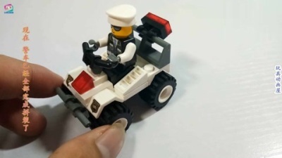 乐高积木之城市警卫队追捕车,警察突击车玩具视频