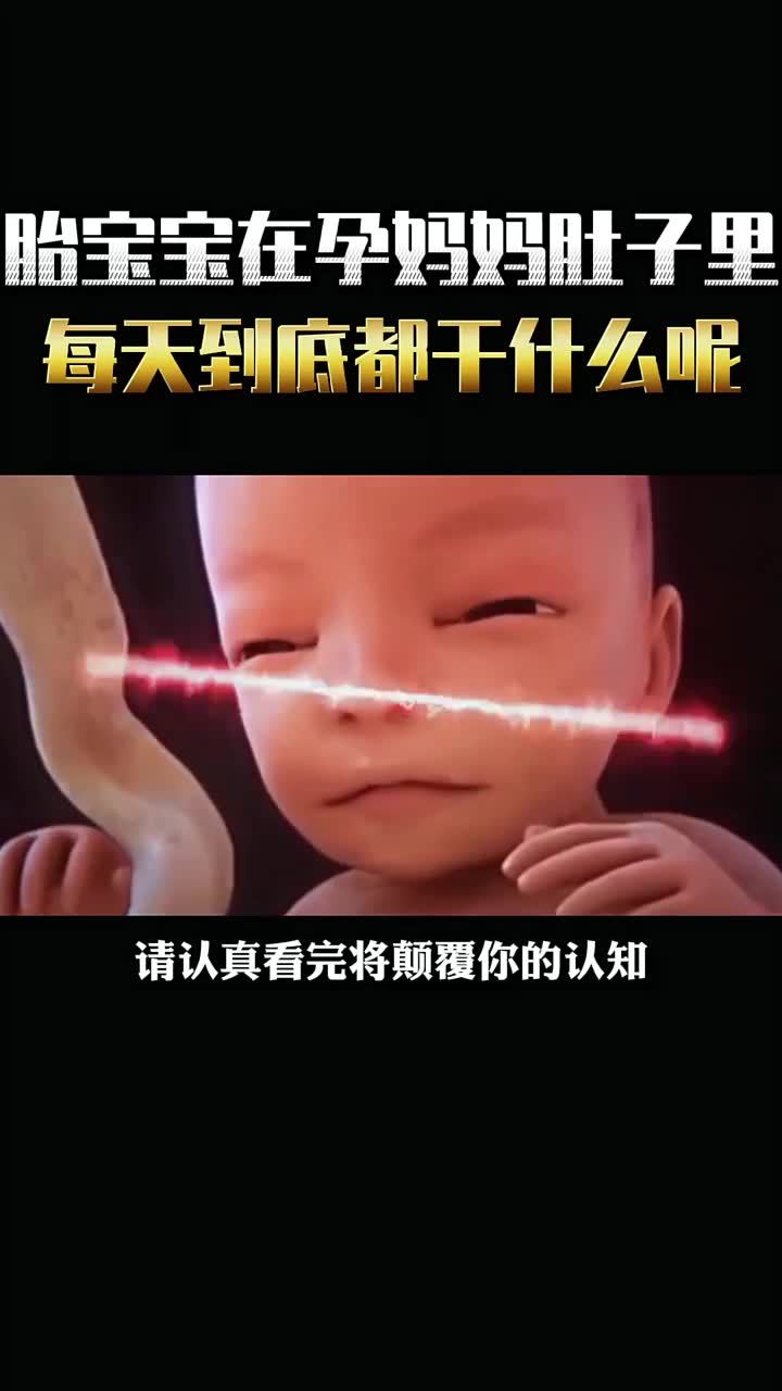 宝宝在妈妈肚子里的神奇生长过程!