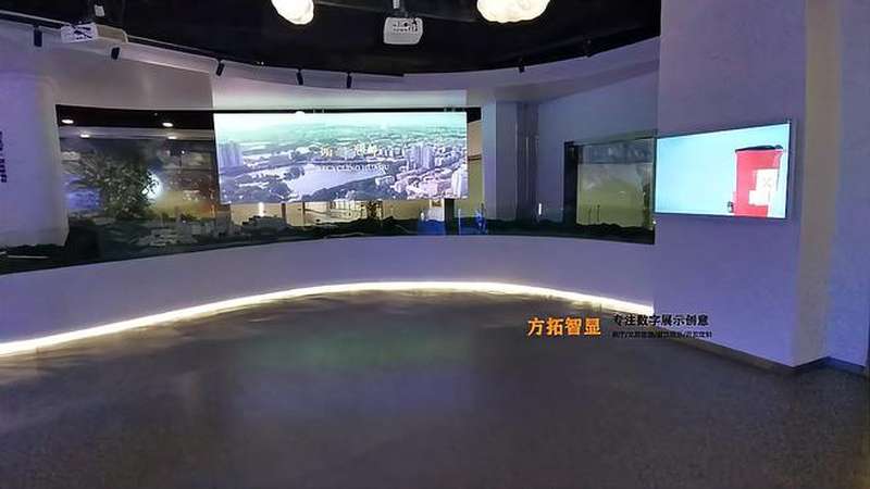 环保展厅 数字展厅 弧幕投影 互动投影 中控系统数字沙盘