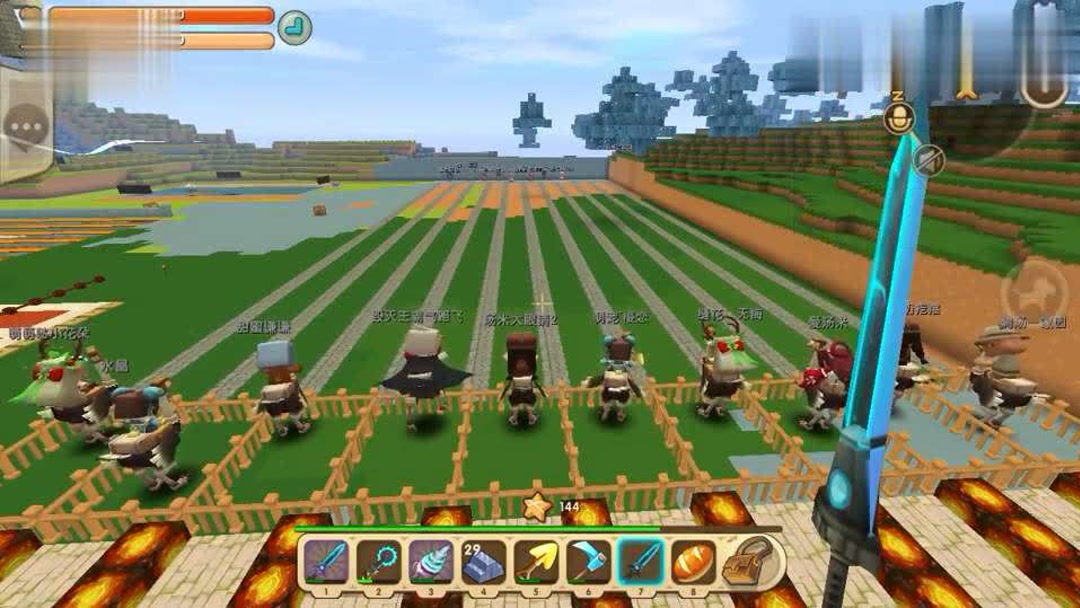 迷你世界联机老司机开车了,第一的能上天