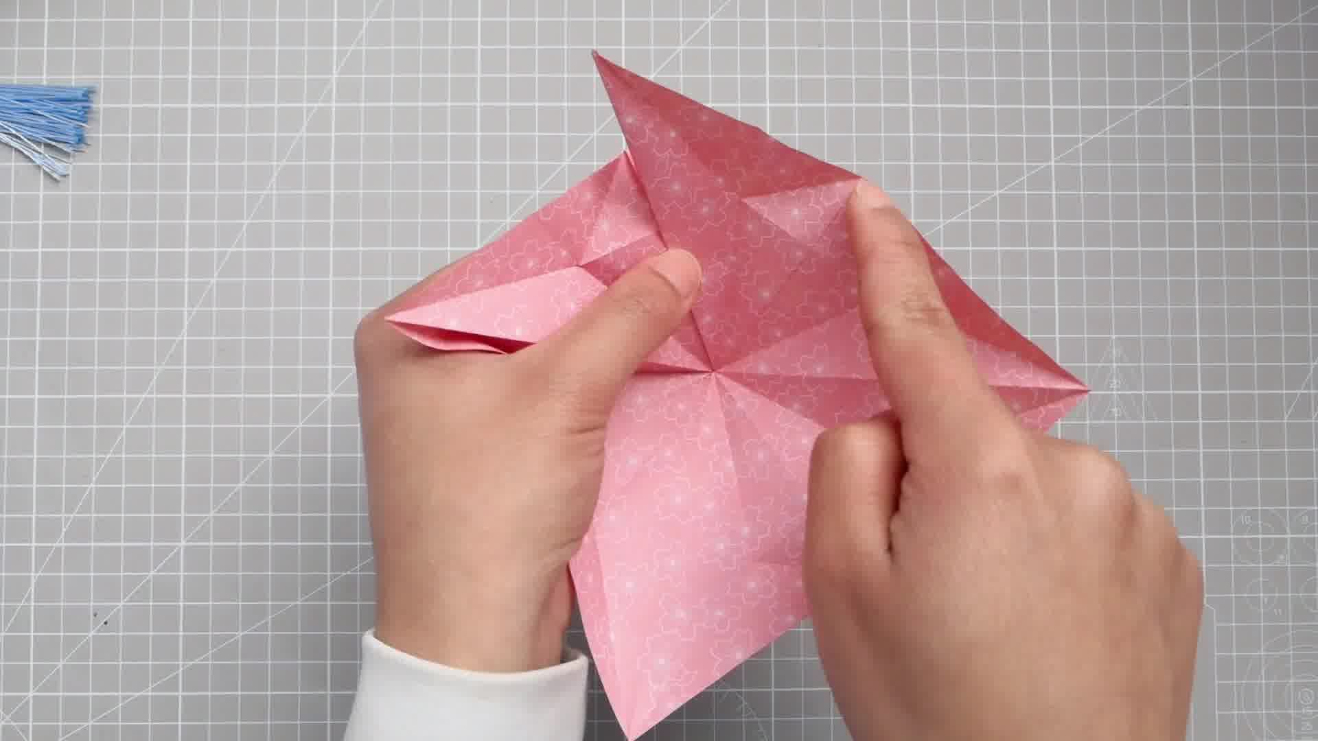 简易的折纸风铃,挂起来挺好看的