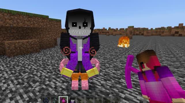 我的世界 传说之下模组中最强的Sans...