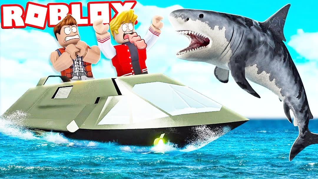 面面解说Roblox大白鲨模拟器!驾驶隐形战舰大战鲨鱼病毒?