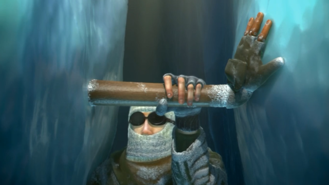 励志动画:男人为了登上高山,他只好把同伴的假肢当成工具