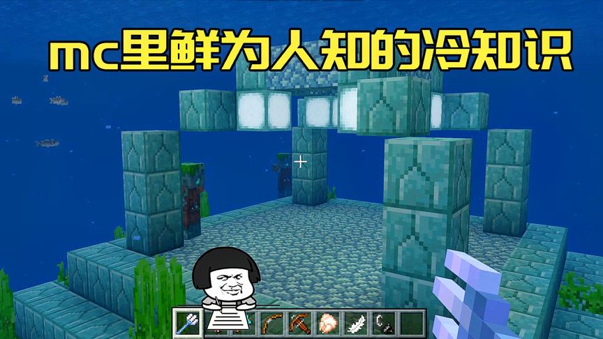 我的世界:mc里鲜为人知的冷知识,铁栅栏和玻璃门其实是一个东西