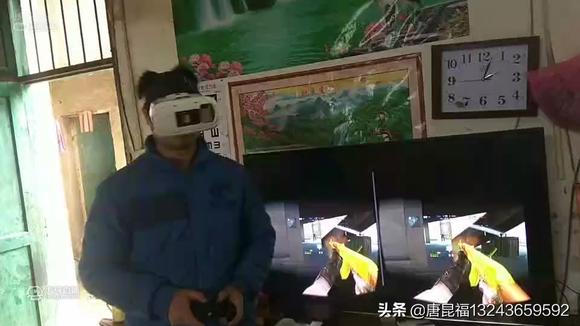 小孔成像vr眼镜玩vr游戏