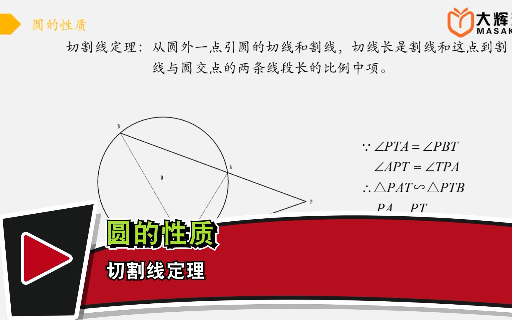 日本EJU留考数学精讲丨一分钟带你学会圆的性质之切割线定理及其推论