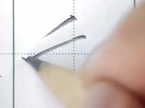深圳学书法 一年级生字(长)的写法39(书之林写字教育) 培训