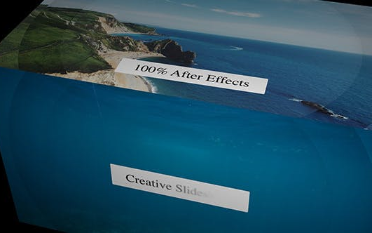 AE模板-视觉空间感效果摆动特效的幻灯片视频婚礼相册视频同学聚会...