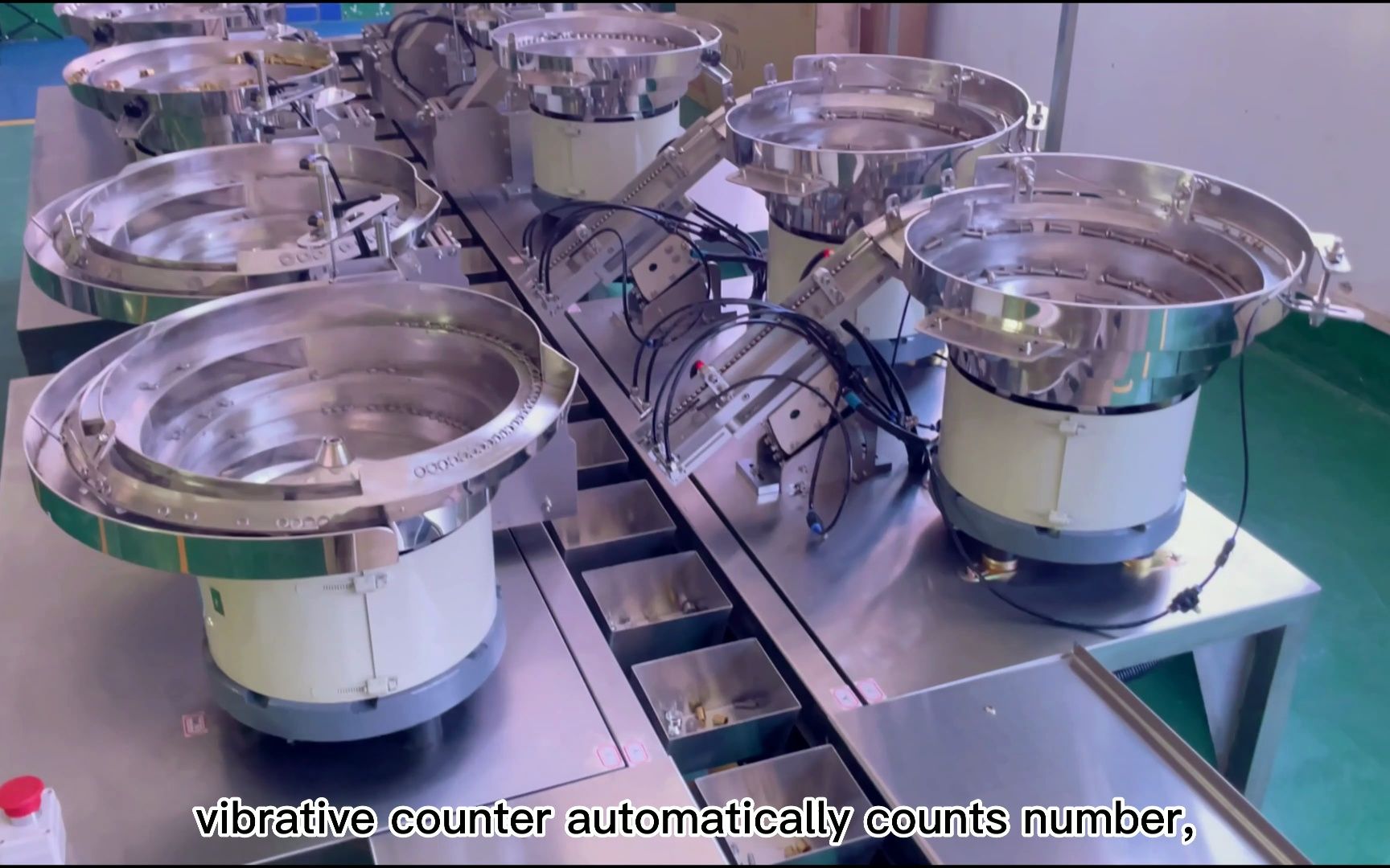 10振动盘+拖斗+包装机,计量精准、能不间断记录运行时间。在设备...