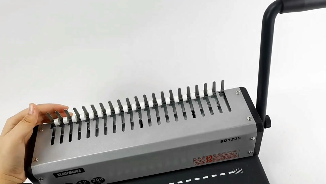 雷盛SD-1202梳式19孔胶圈装订打孔机