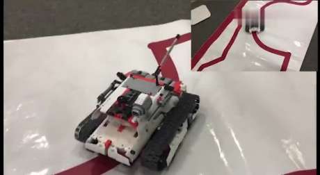 米兔积木机器人颜色传感器犀牛坦克巡线