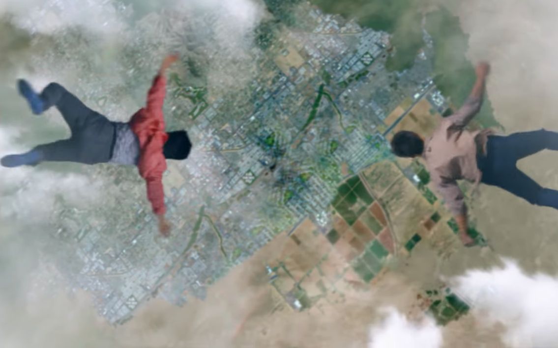 【ae特效+c4d合成】特效版诸神之战!你还记得那个从天而降的掌法吗