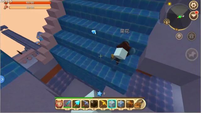 迷你世界:耗时10天,三人辛苦下,冰雪宫殿正式诞生