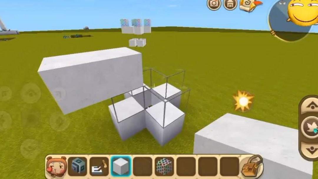 彩色旋转方块教程 迷你世界 游戏