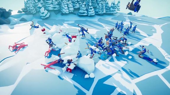 全面战争模拟器:超级鸡王雪山孵小鸡硬抗斧头帮