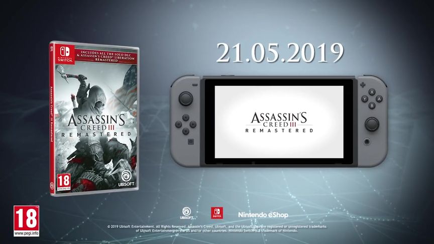 NS《刺客信条3》宣传片释出,你期待此作吗?