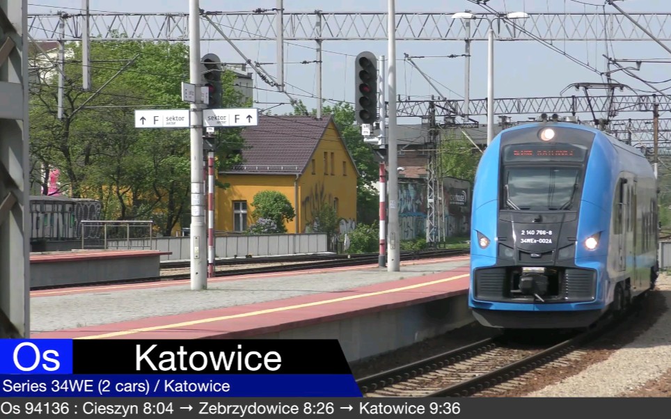 [波蘭鐵路]卡托維茲火車站的EIP、IC、R、Os