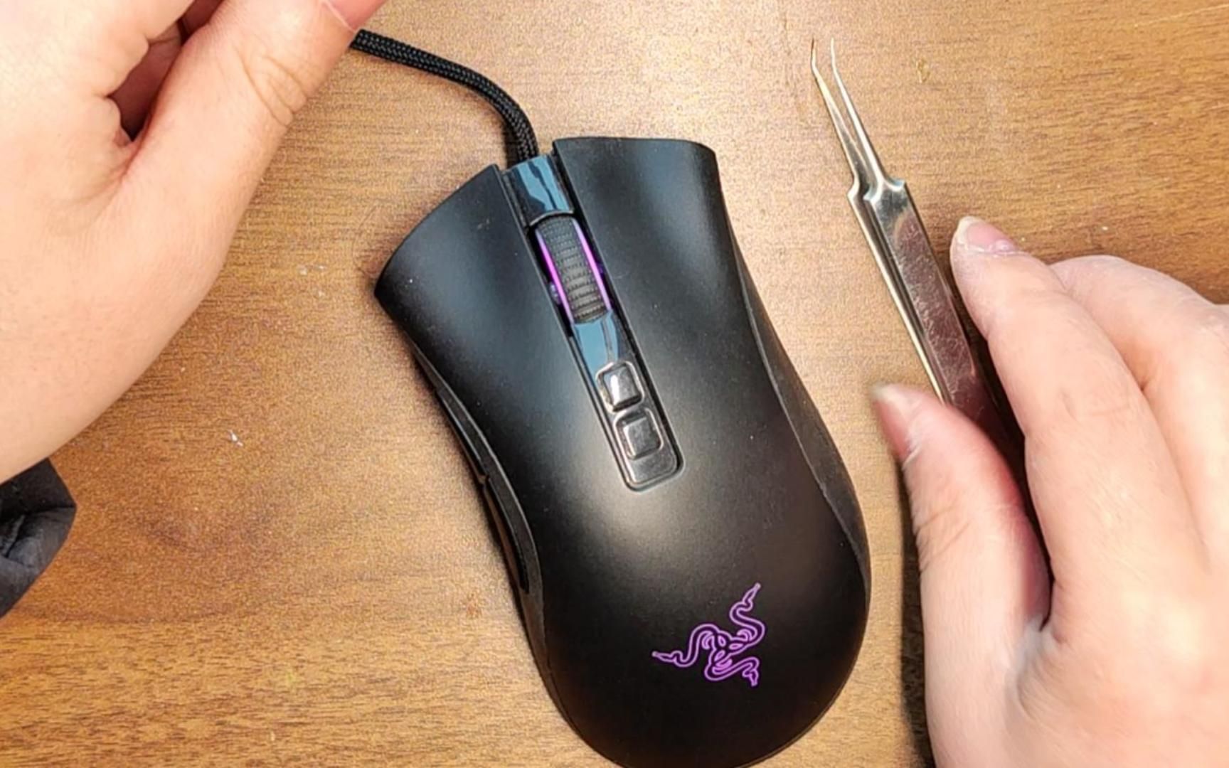 1218-雷蛇蝰蛇精英V2鼠标换线