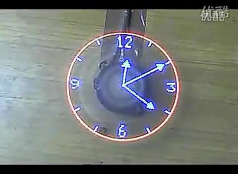旋转LED钟表 标清