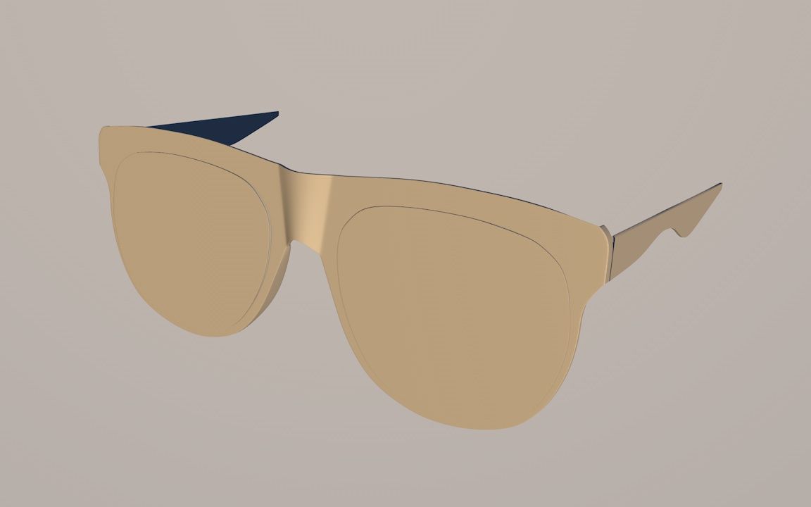 案例建模——简易眼镜慢动作