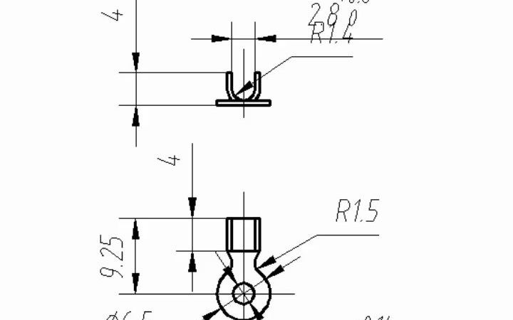 接线头冲孔、落料、压弯复合模设计#学生设计素材成品参考资料