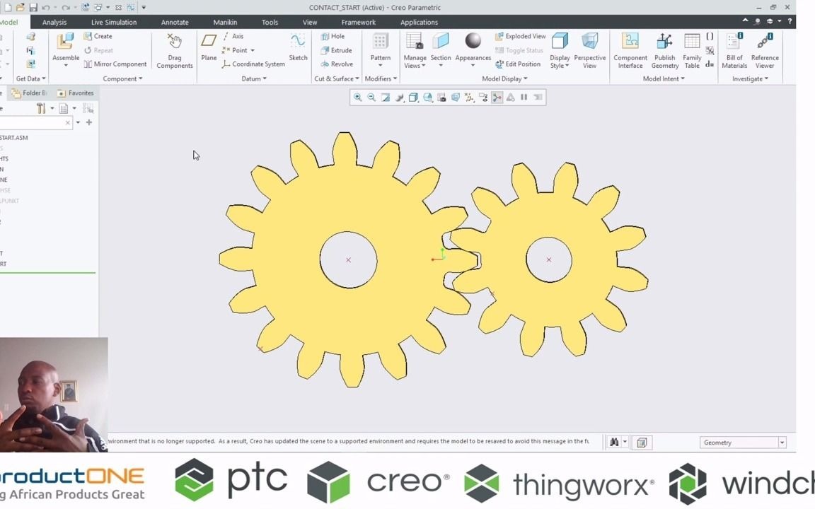 黑人老哥用Creo进行有限元仿真