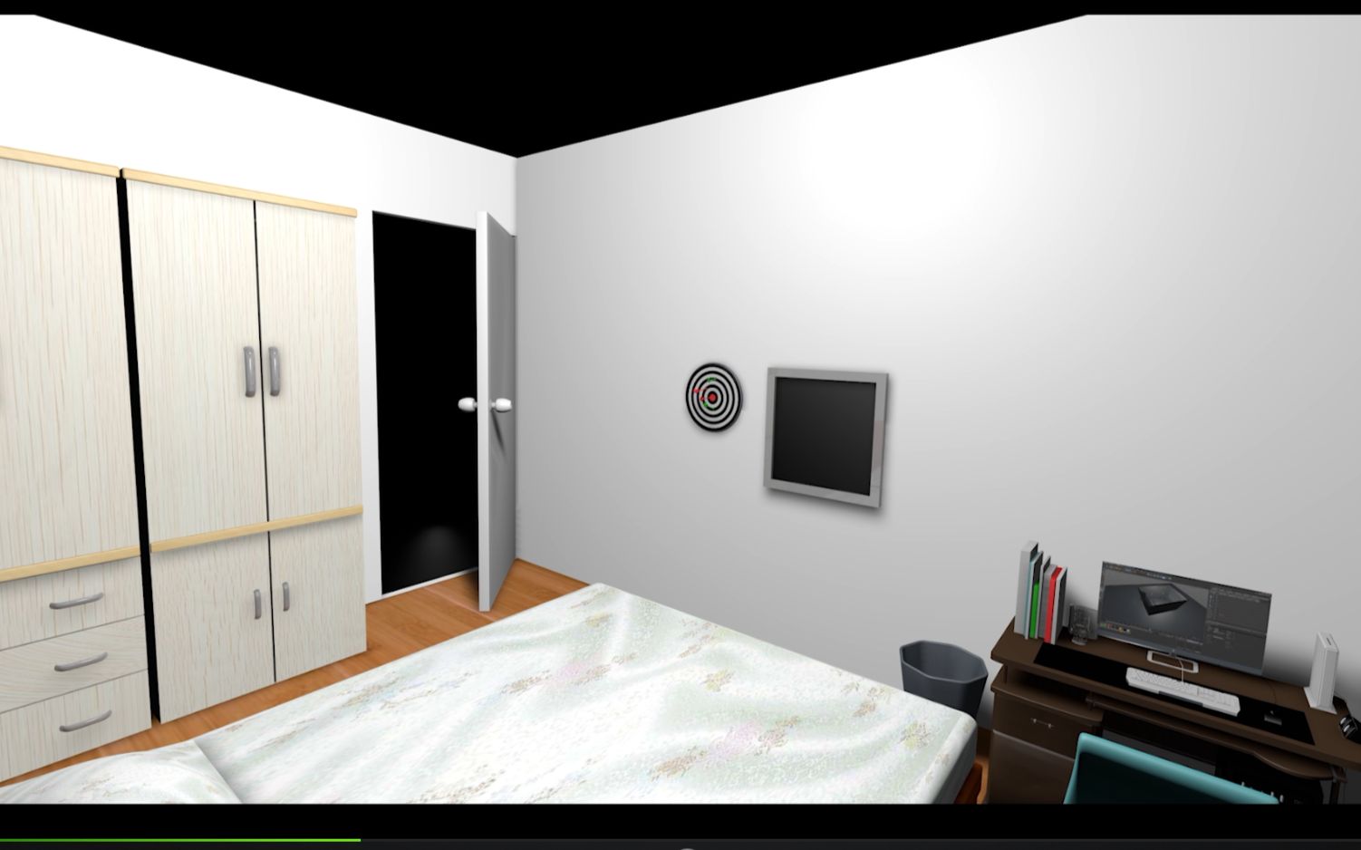 C4D自学练手:我的房间