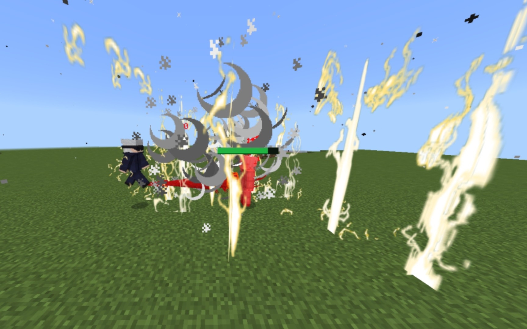 我的世界网易模组大乱斗:五条悟vs有马贵将,咒术天花板vs独眼之王谁...