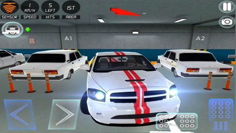 【永哥玩游戏】越野汽车地下车库模拟驾驶停靠 皮卡车驾驶停靠