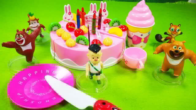 亲子互动熊出没之熊熊乐园光头强过生日