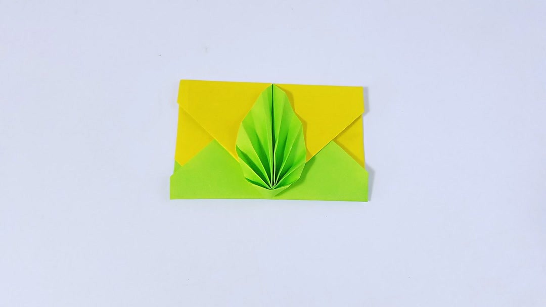 教你折纸相思树叶信封,简单漂亮实用,儿童很喜欢