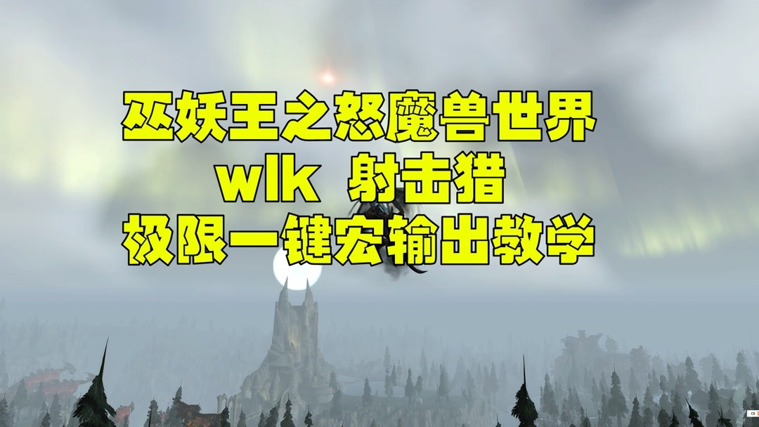 巫妖王之怒魔兽世界3.35 wlk射击猎一键宏 手法输出极限伤害教学