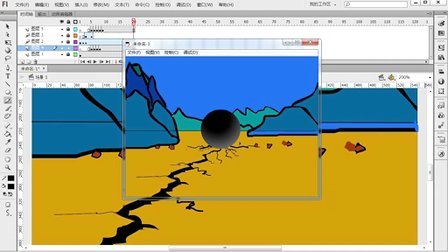 Flash火柴人动画特效制作教程 大地开裂