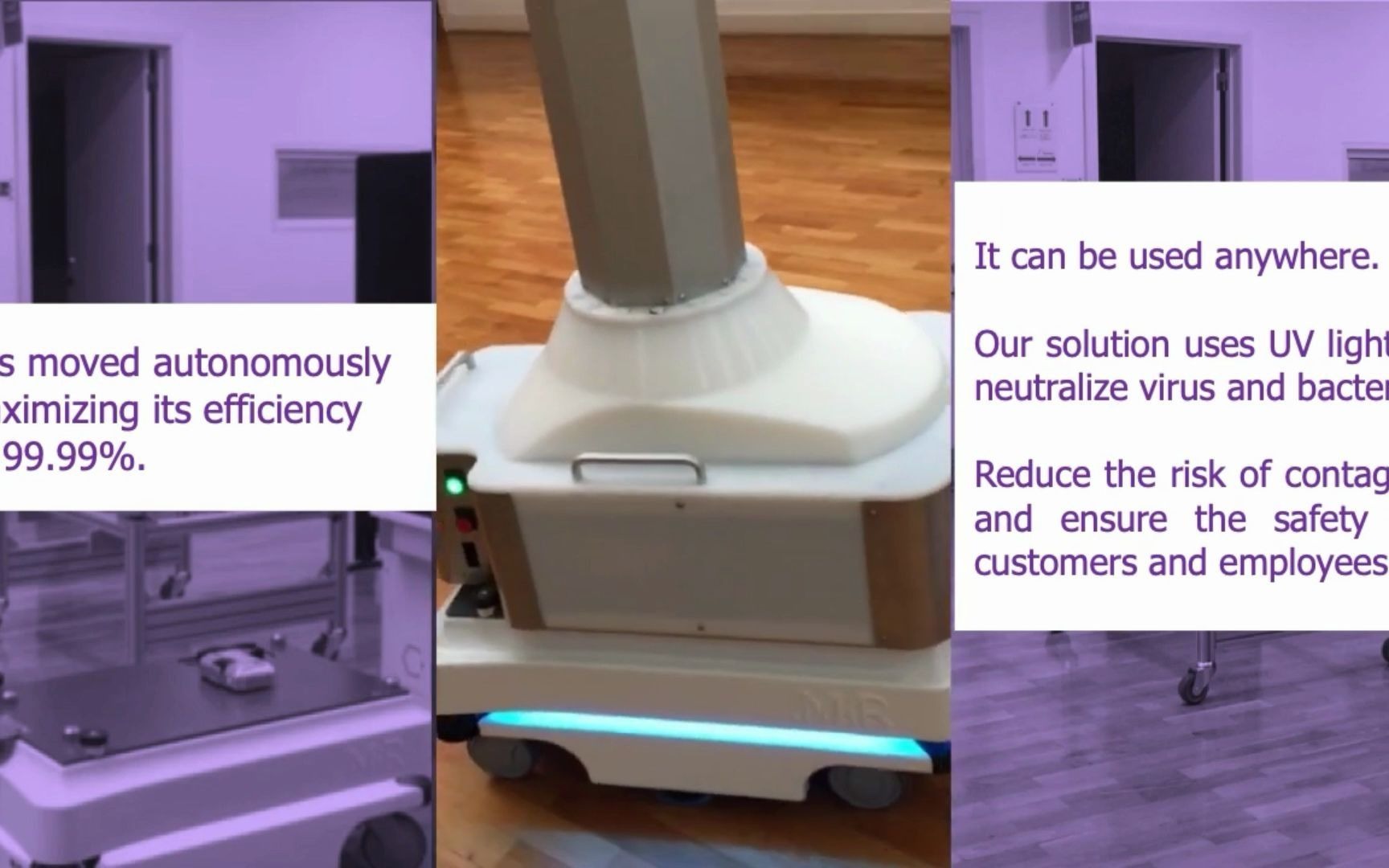 ...移动机器人+紫外线消杀模块,不到30s即可完成组装_东莞库崎智能科技