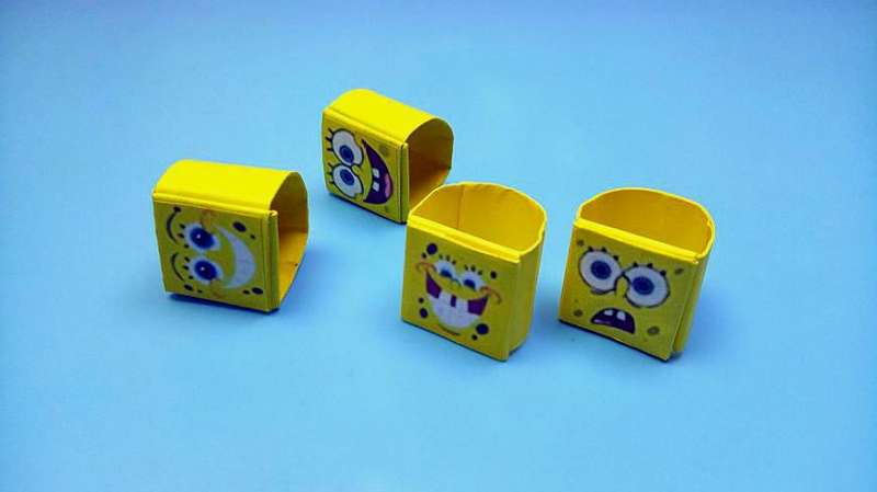 教你折一个很萌很可爱的戒指,步骤简单,diy手工视频教程