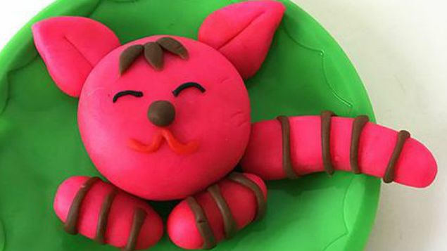 玩具视频 橡皮泥手工制作懒洋洋萌萌小猫咪 亲子游戏