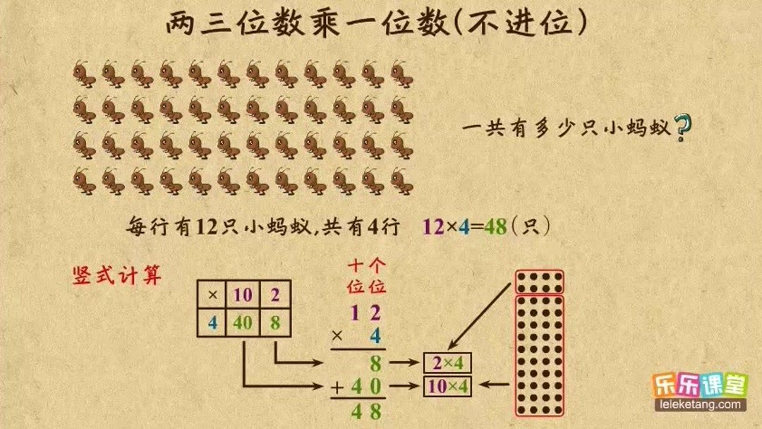 10-3 两三位数乘一位数(不进位)