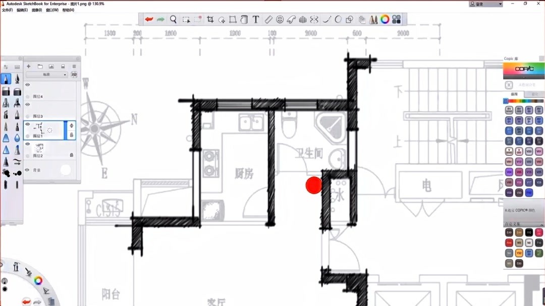【CAD】这个户型估计没有几个设计师能盘活吧?