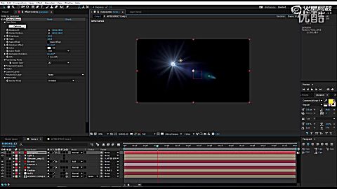 火星网校-AE教程-AE粒子特效16添加粒子光效