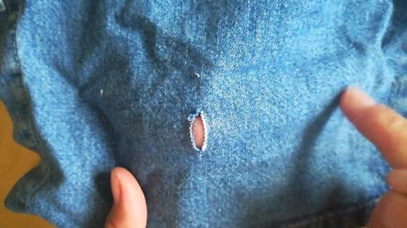 修补衣服长口子的针法,修好后比原来还好看,看完赶紧试试