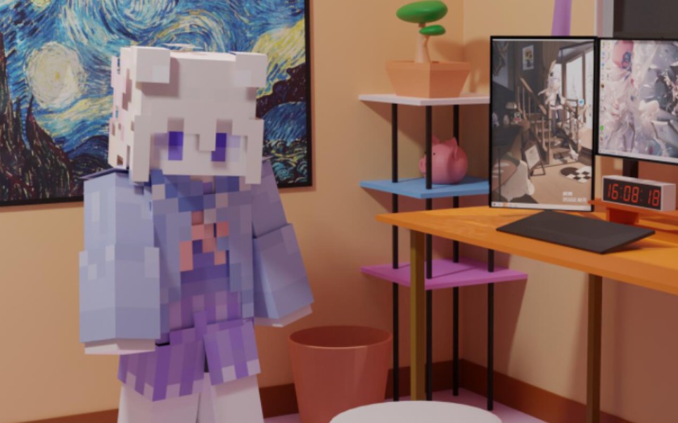 「MC皮肤」这么可爱的妹子不想抱一只回家嘛?