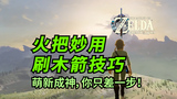 塞尔达传说旷野之息:火把的妙用,速刷木箭技巧分享,距离成神,你就差这...