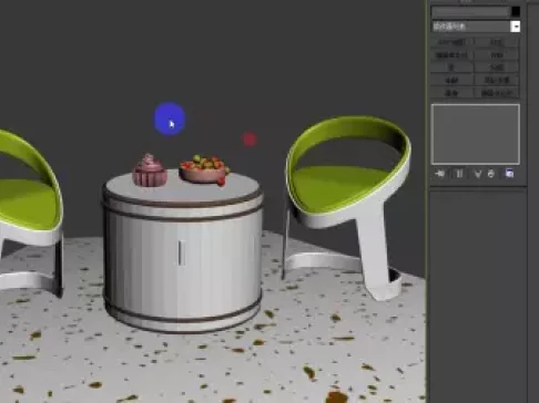 3dmax室内设计动画建模学习视频-美食汇家具组合-公开课